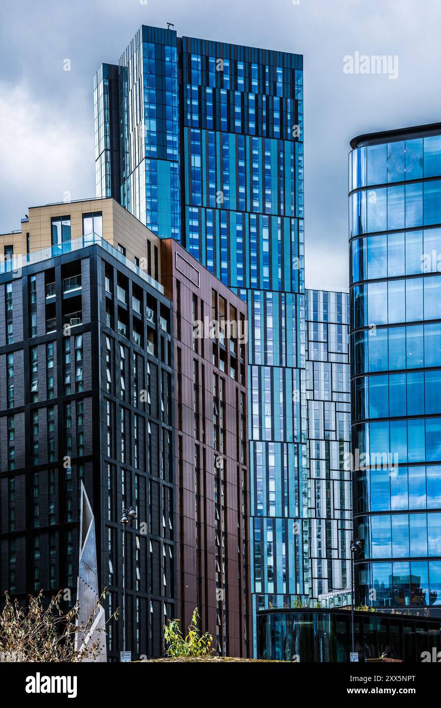 Modern architecture in the city of Manchester Stock Photo - Alamy