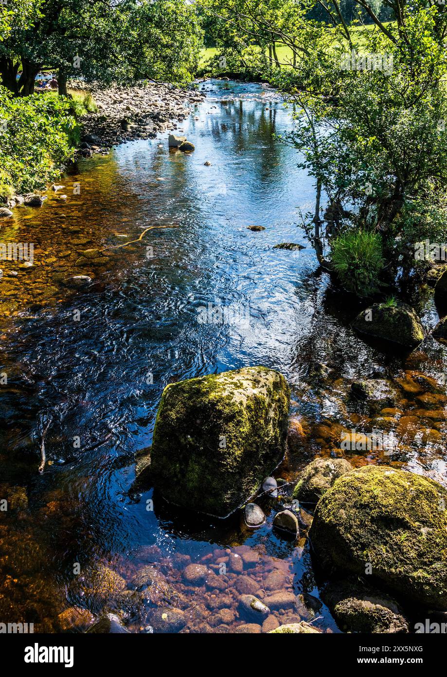 The River Hodder flows through Dunsop Bridge Stock Photo - Alamy