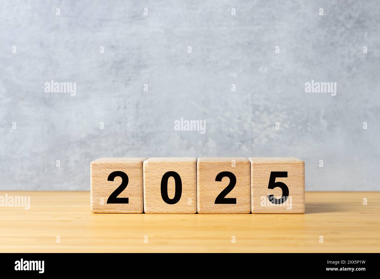 2025 wooden cube blocks hi-res stock photography and images - Alamy