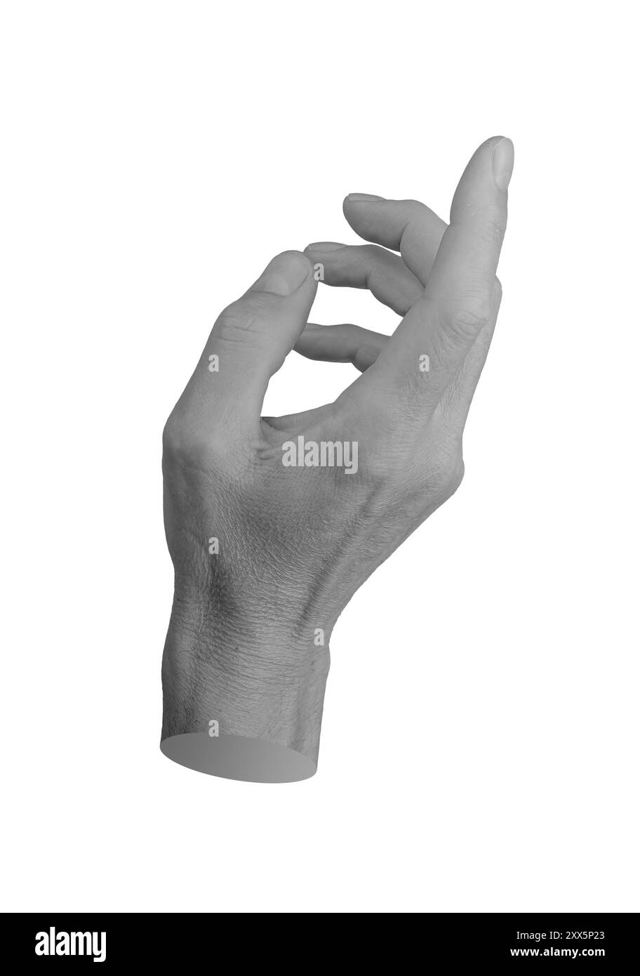 Hand gesture, sign, pointer, index finger indicating, showing isolated ...