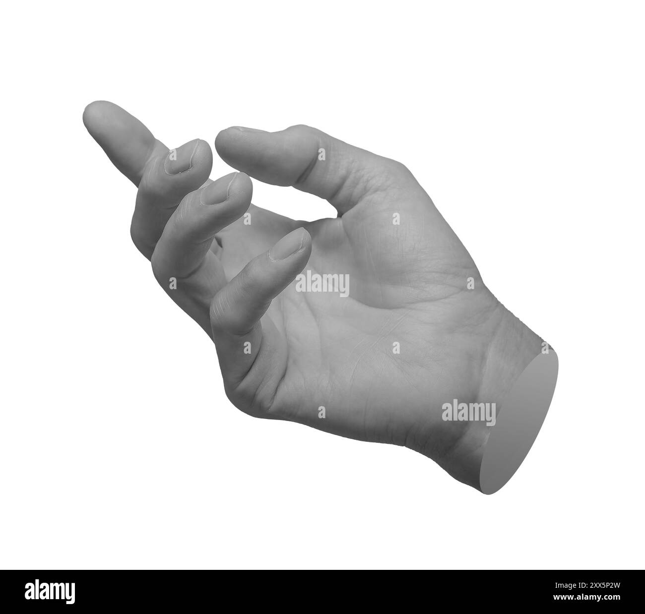 Hand gesture, sign, pointer, index finger indicating, showing isolated ...