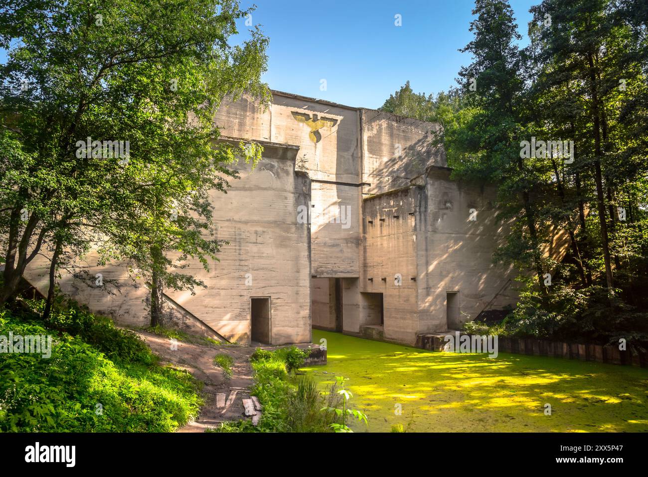 Polish concrete water bunker hi-res stock photography and images - Alamy