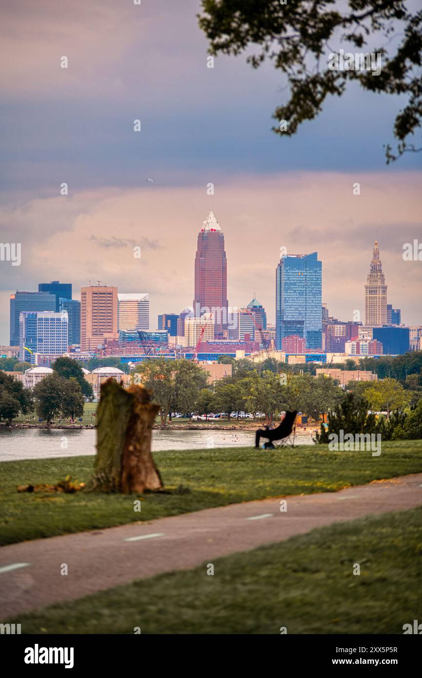 Cleveland Ohio Skyline Stock Photo - Alamy