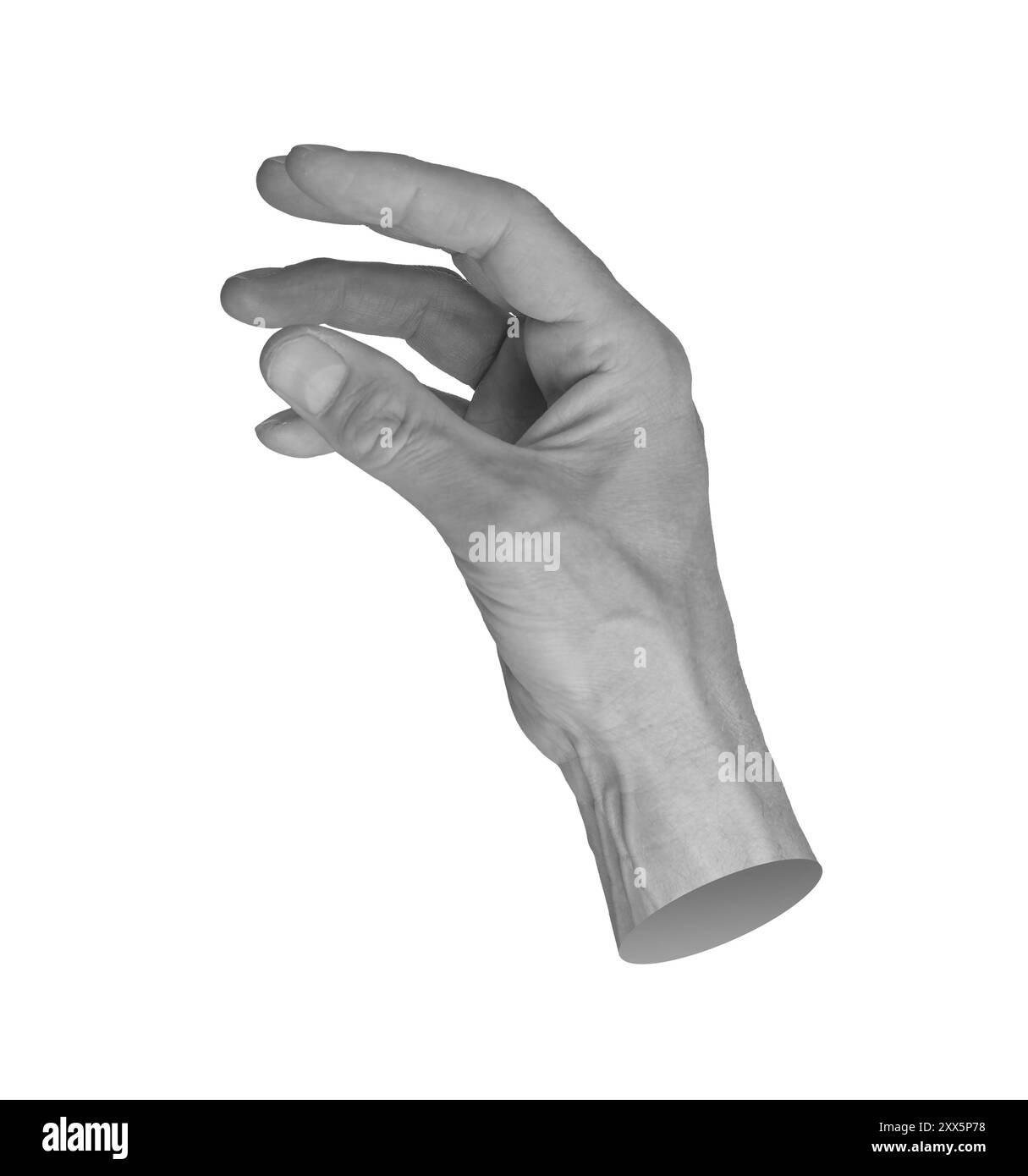 Grabbing, gripping, catching, taking gesture, hand sign isolated on ...