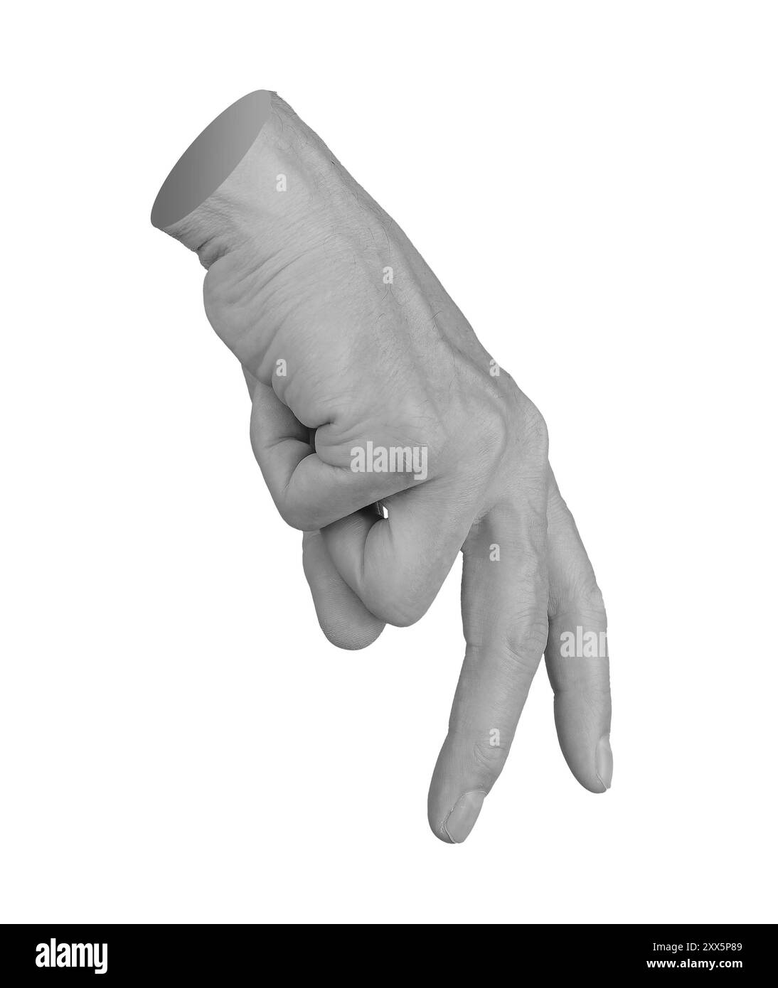 Fingers walking gesture, stepping isolated on white background Stock ...