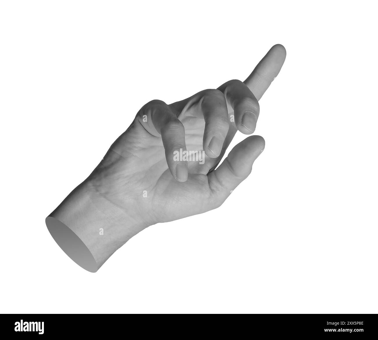 Finger pointing gesture, touching, showing. Index finger, pointer indicating, choose. Hand sign ...