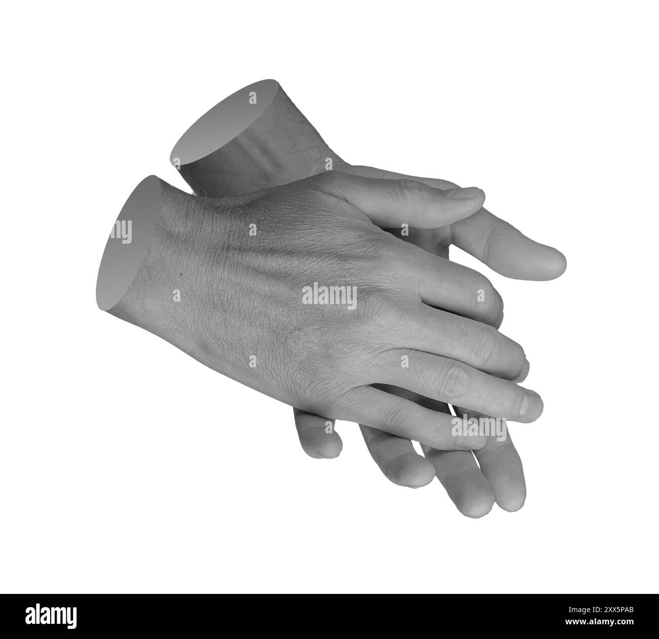 Applause, hand clapping, applauding isolated on white background Stock ...