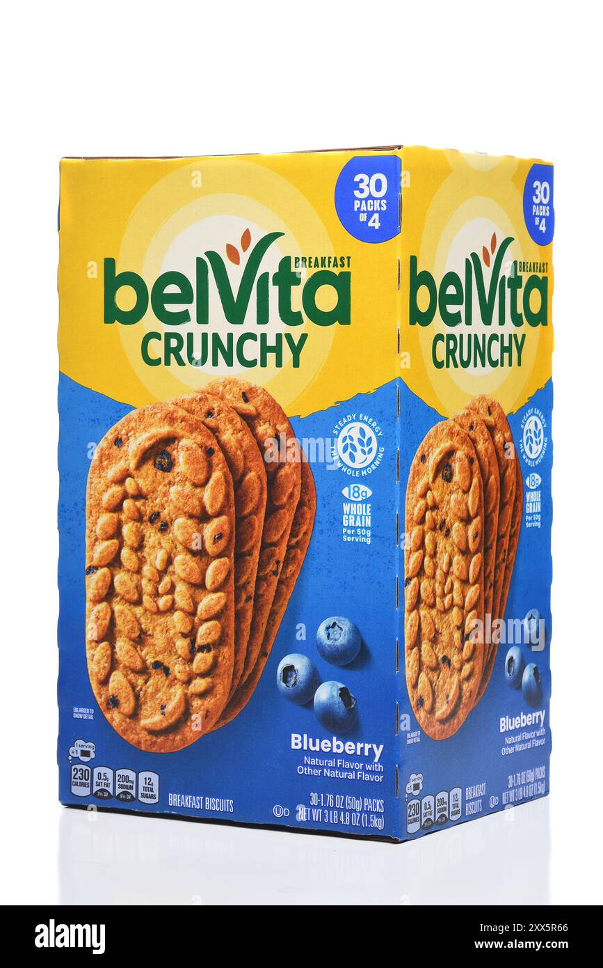 IRVINE, CALIFORNIA - 17 AUG 2024: A large box of Bel Vita Crunchy ...