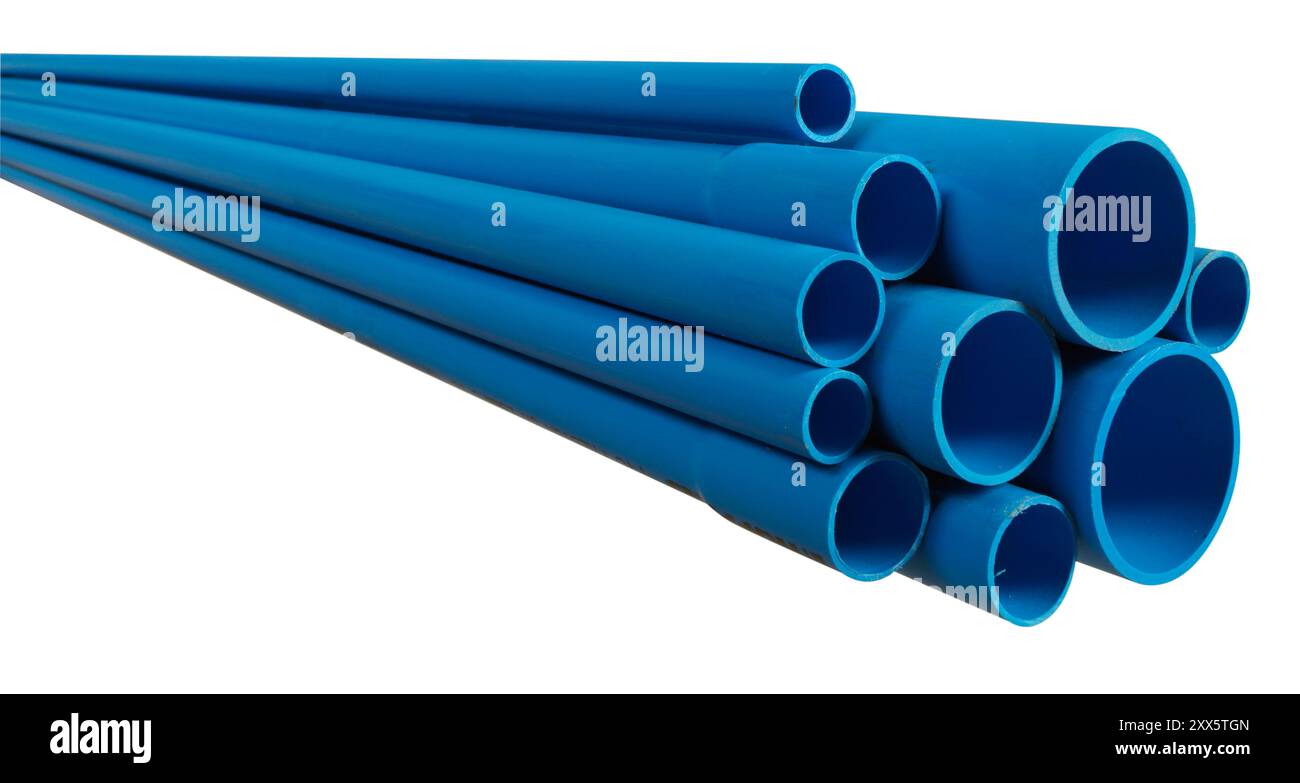 Drainage plastic pipe Cut Out Stock Images & Pictures - Alamy