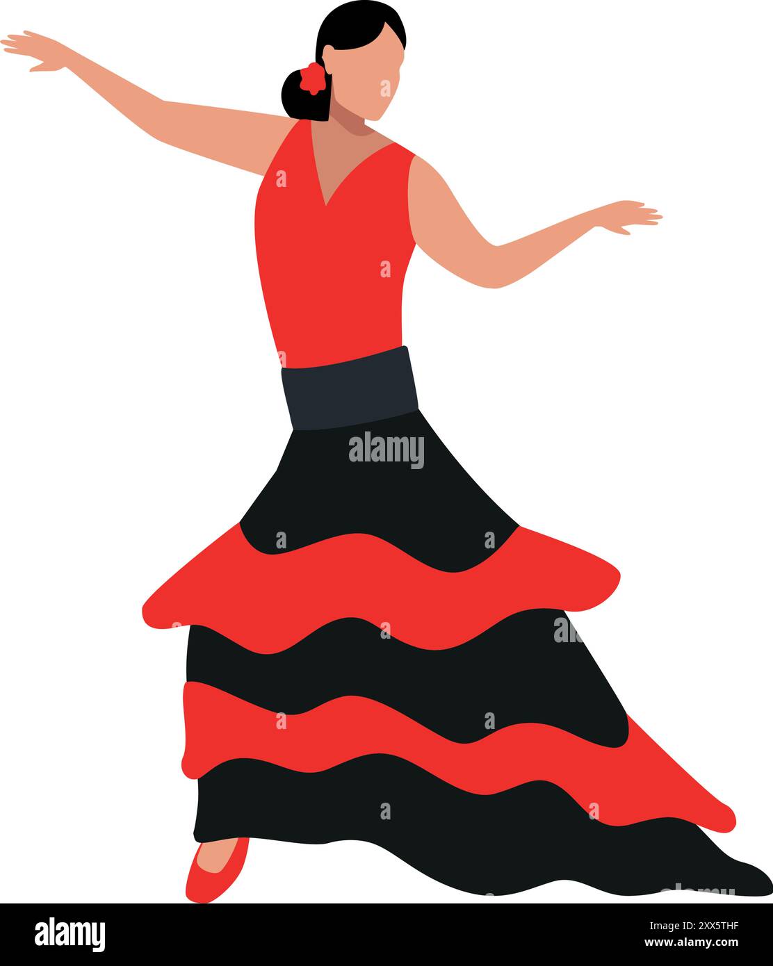 beautiful flamenco dancer woman Stock Vector Image & Art - Alamy