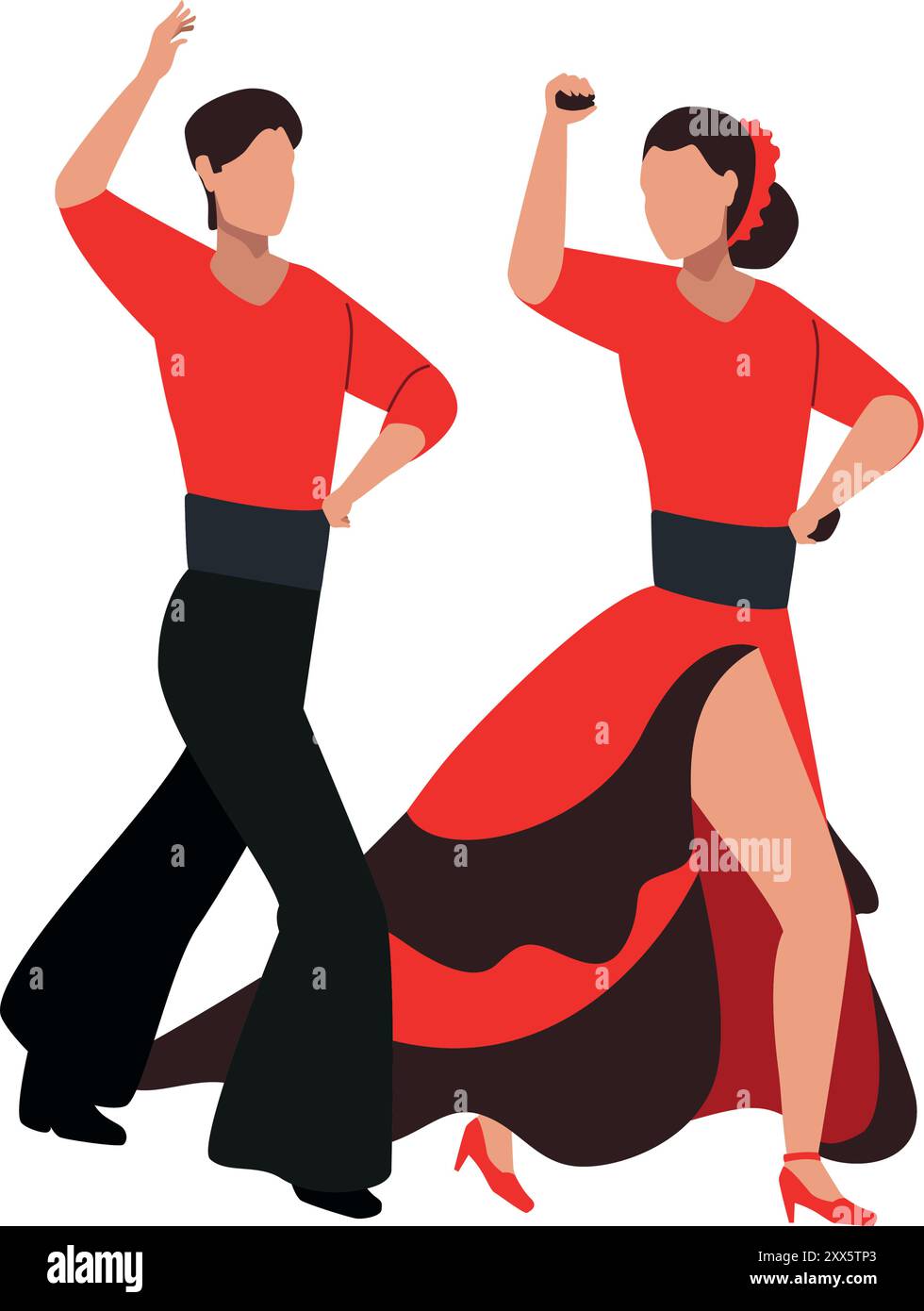 Female folk dance dancers Stock Vector Images - Alamy