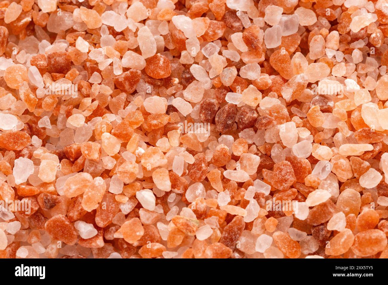 Pure salt in fine grains and coarse grains - Himalayan pink crystals ...