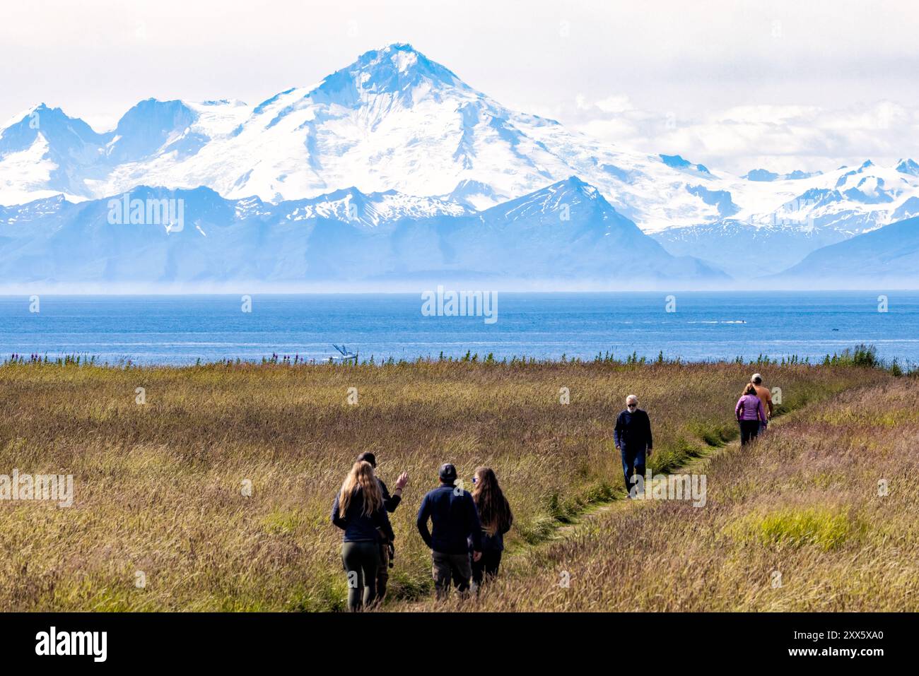 A view of Mount Iliamna in Lake Clark National Park and Preserve from ...