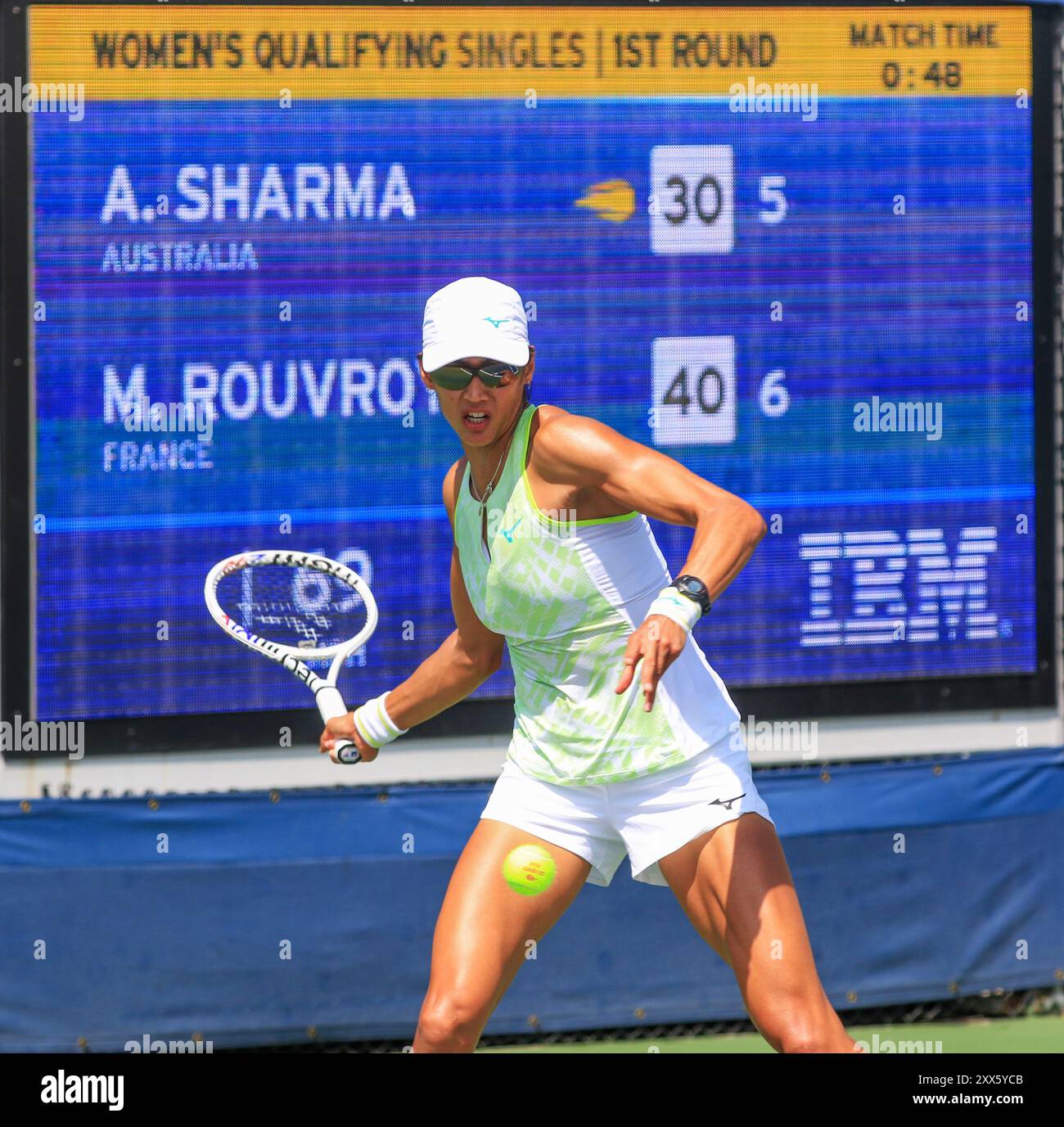 Queens, New York, USA - 20 August 2024: Astra Sharma a tennis player ...