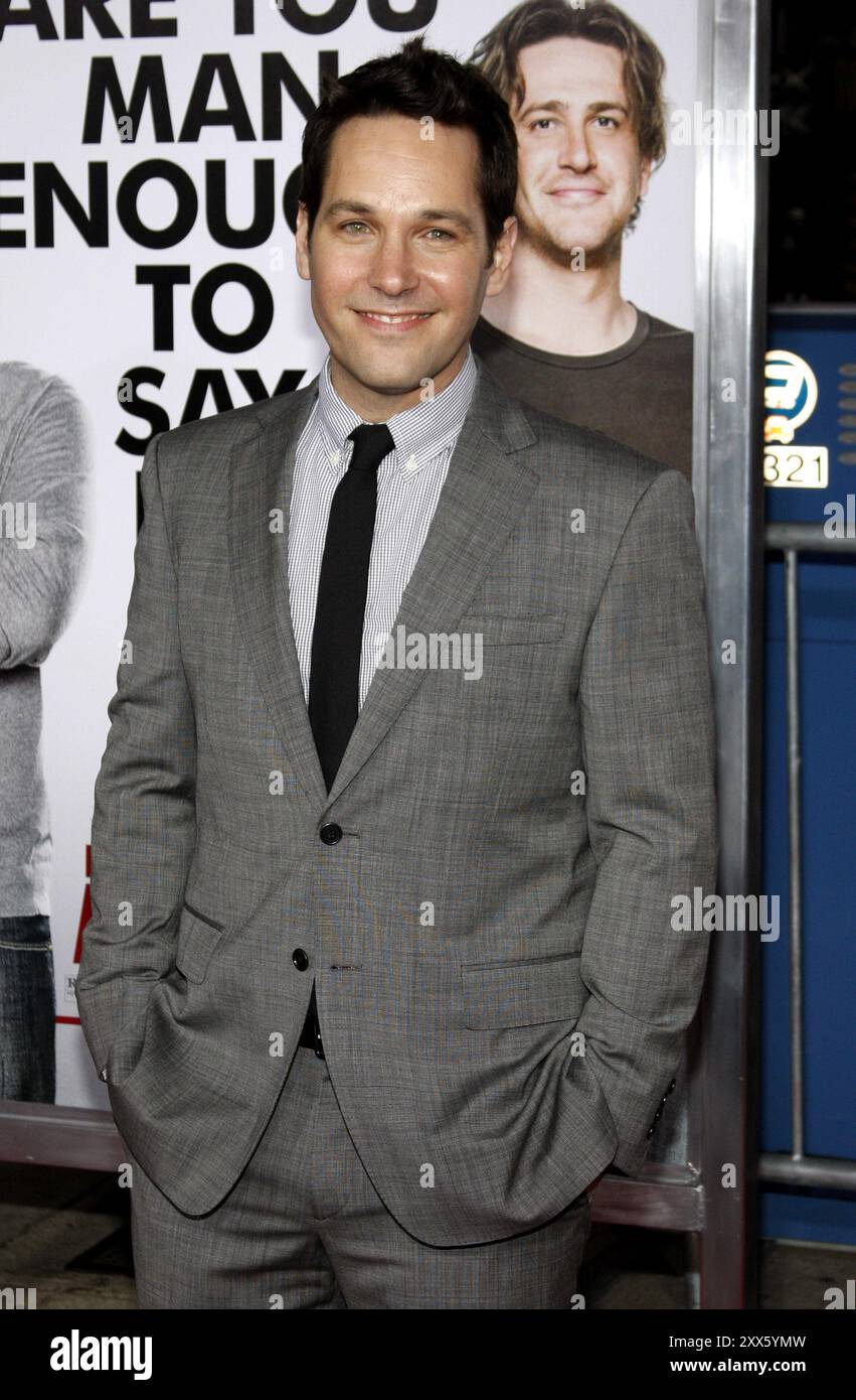 Paul Rudd at the Los Angeles premiere of 'I Love You, Man' held at the ...