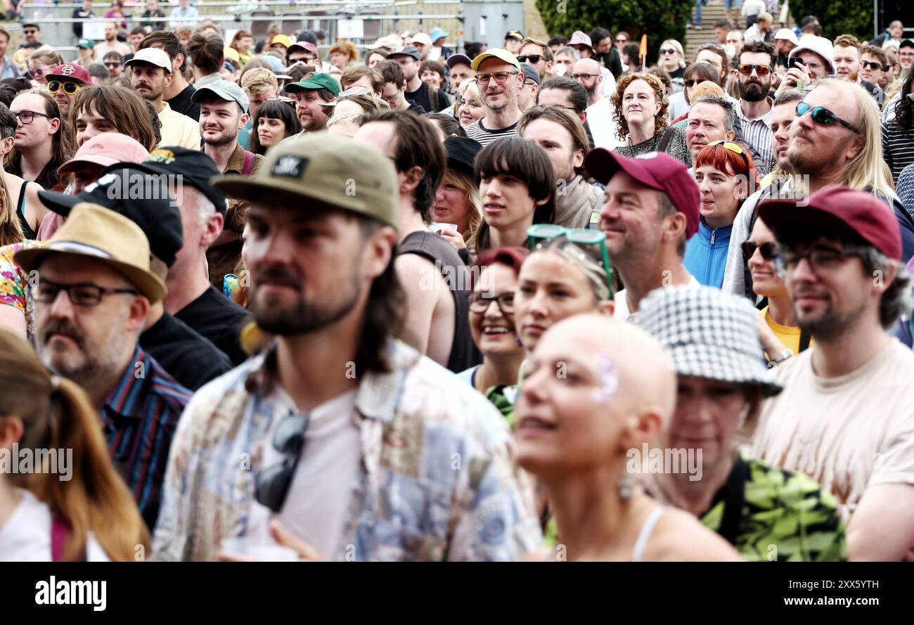 Green Man Festival, Brecon Beacons, Wales, UK. 17th Aug, 2024. Crowd at ...
