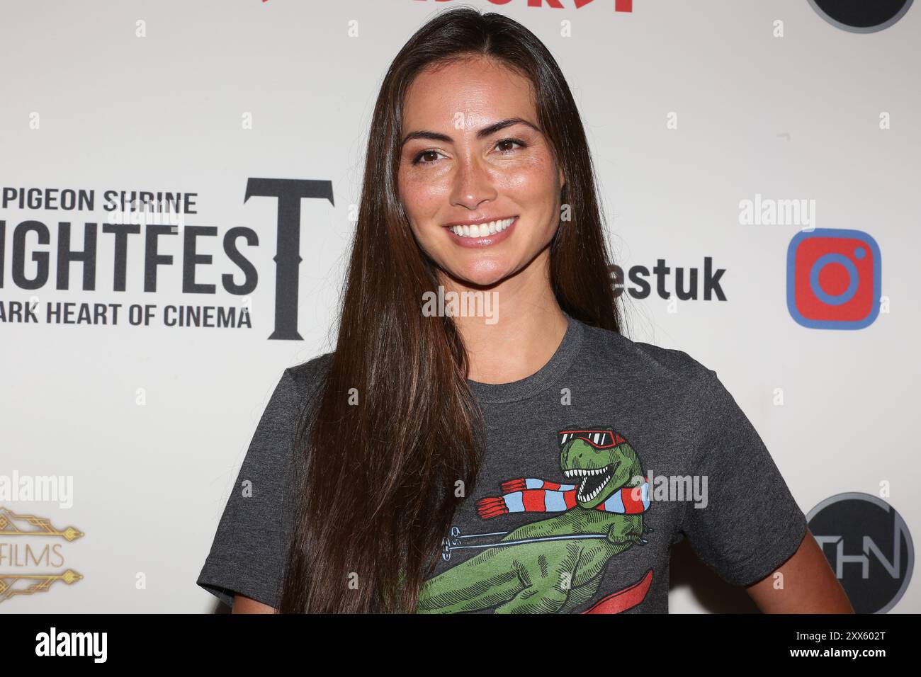 Caitlin McHugh Stamos attends The Invisible Raptor premiere on day one ...
