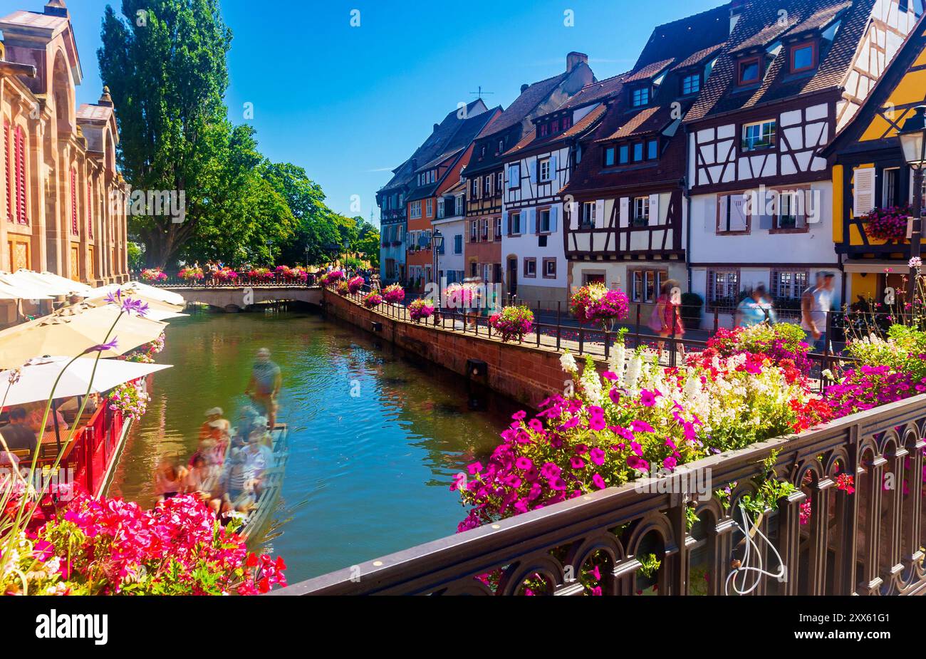 Colmar is a picturesque old town with beautiful traditional half ...
