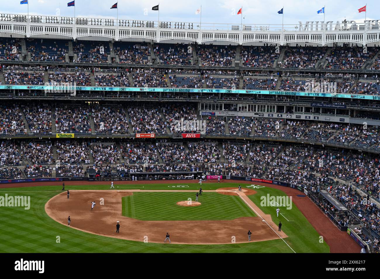 Yankee Stadium during the MLB professional baseball game between the ...