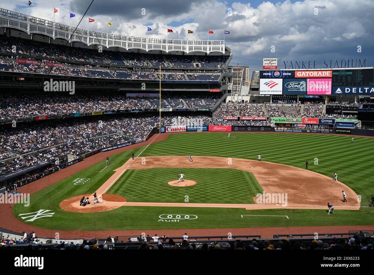 Yankee Stadium during the MLB professional baseball game between the ...