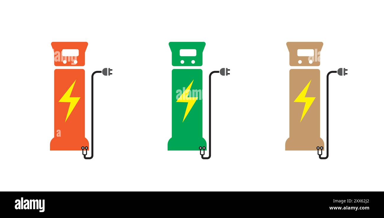 Electric car charging station symbol Stock Vector Image & Art - Alamy