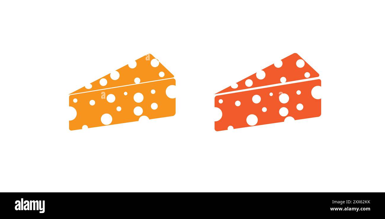 Swiss cheese or Emmental cheese flat icon for food apps and websites ...