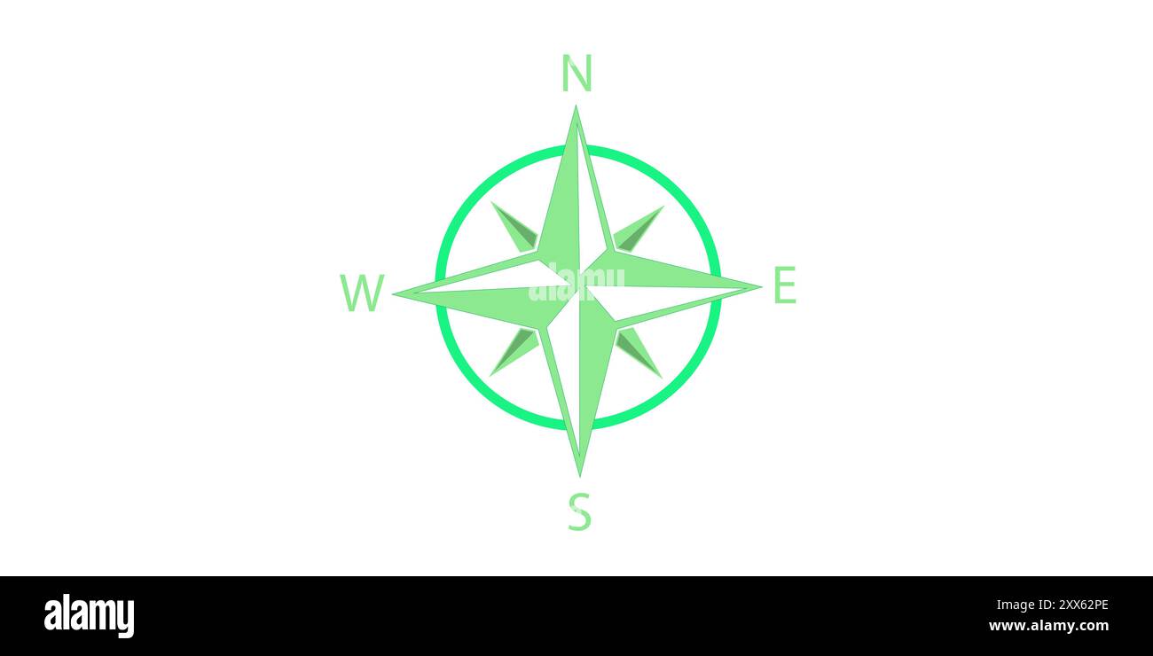 Direction compass icon, North symbol, compass element, Magnetic Compass ...
