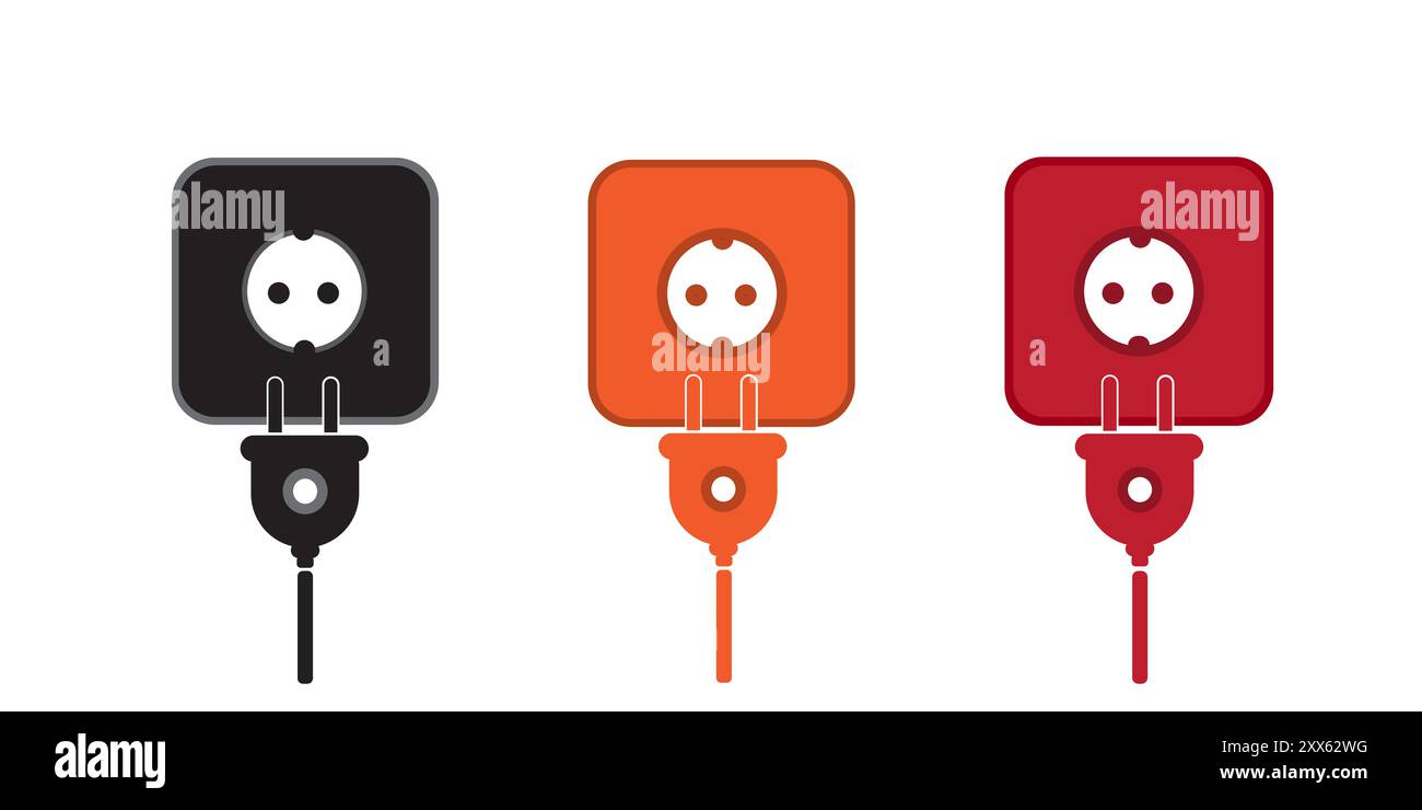 Plug socket concept Stock Vector Images - Alamy