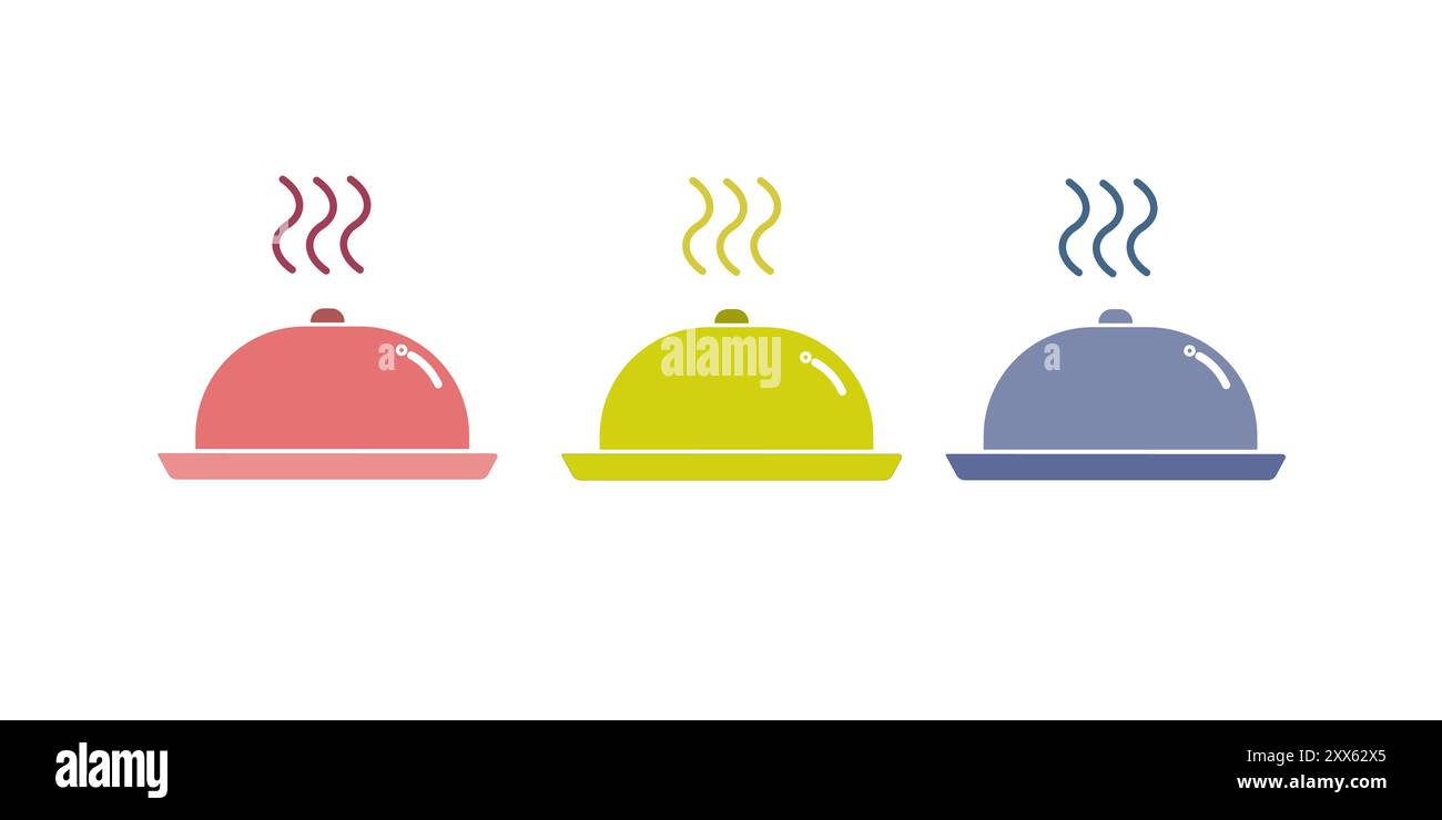 food covered tray icon vector design template in white background Stock ...