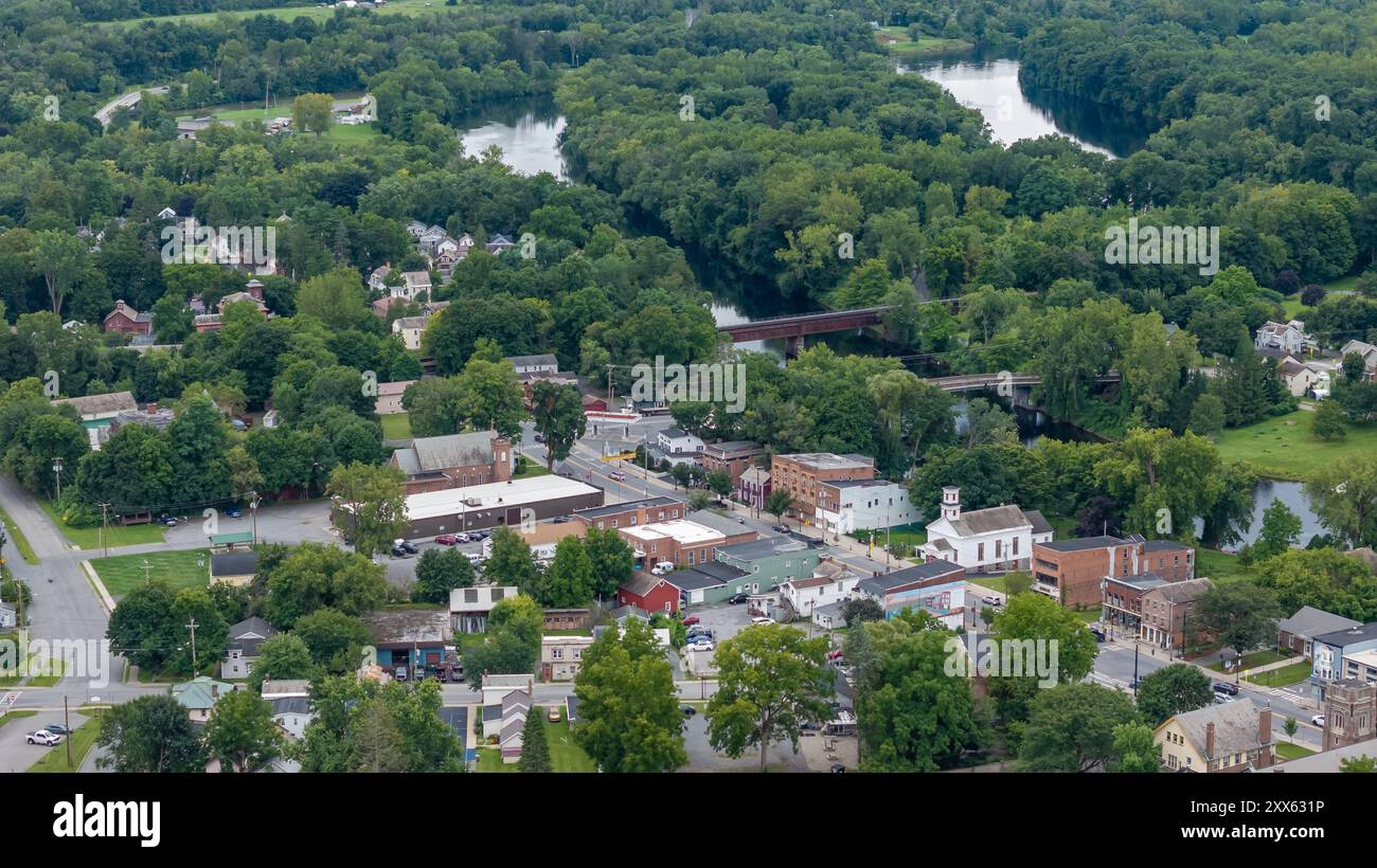 Aerial view residential area fort hi-res stock photography and images ...