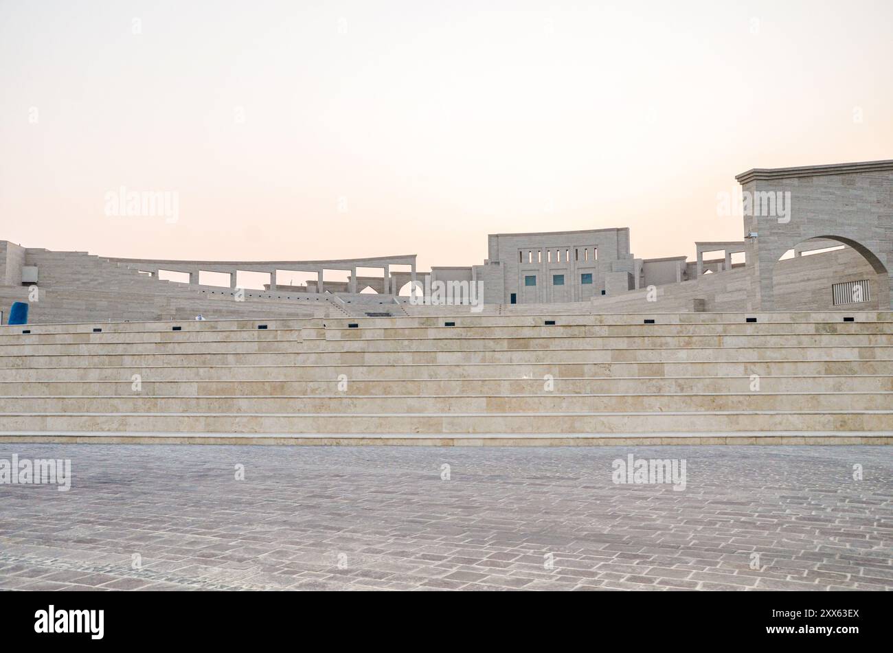 Part of amphitheater at Katara cultural village in Doha, Qatar Stock ...