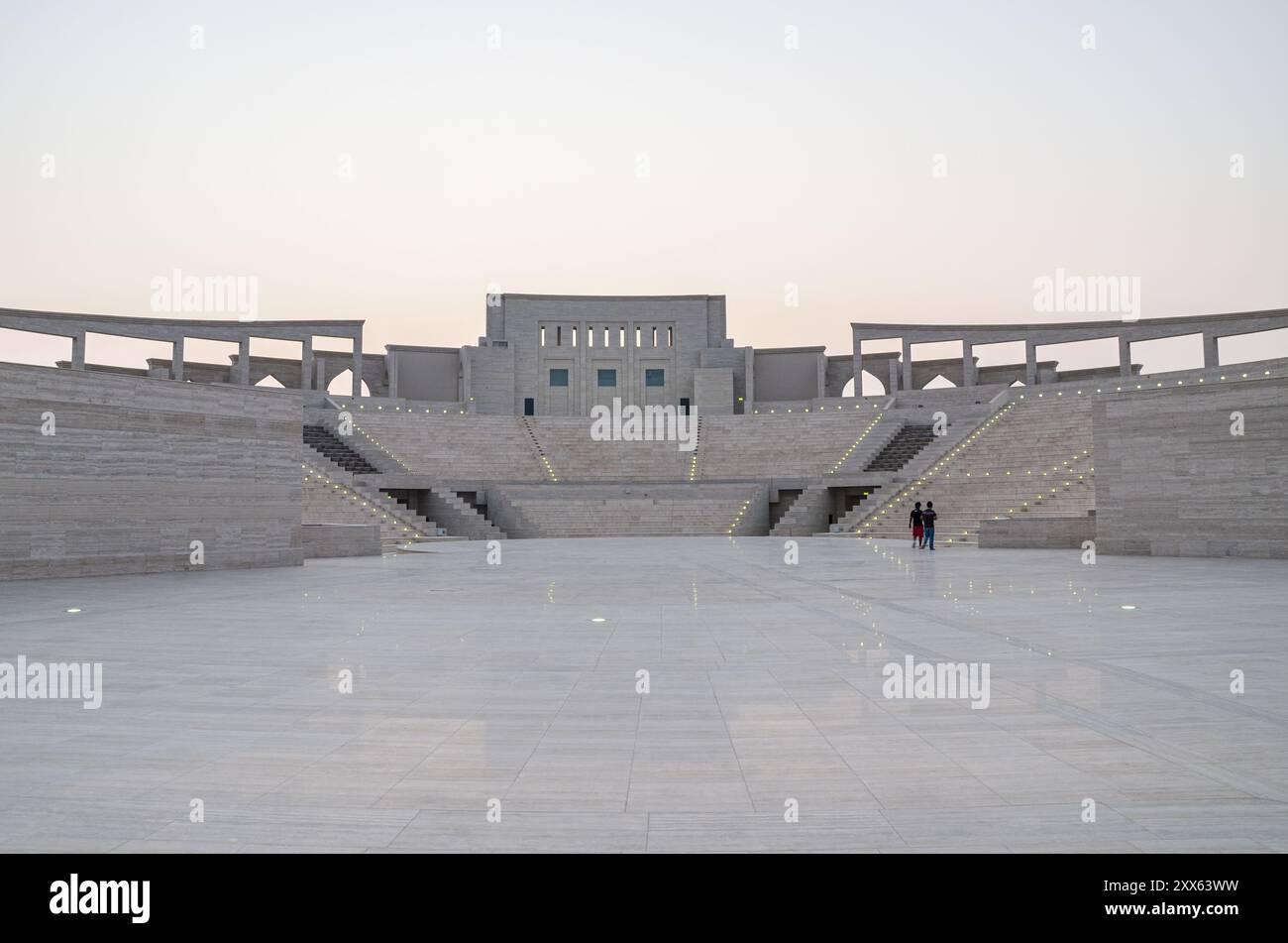 Part of amphitheater at Katara cultural village in Doha, Qatar Stock ...