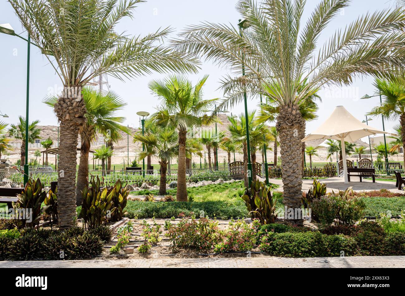 Landscaping in a community park Stock Photo - Alamy