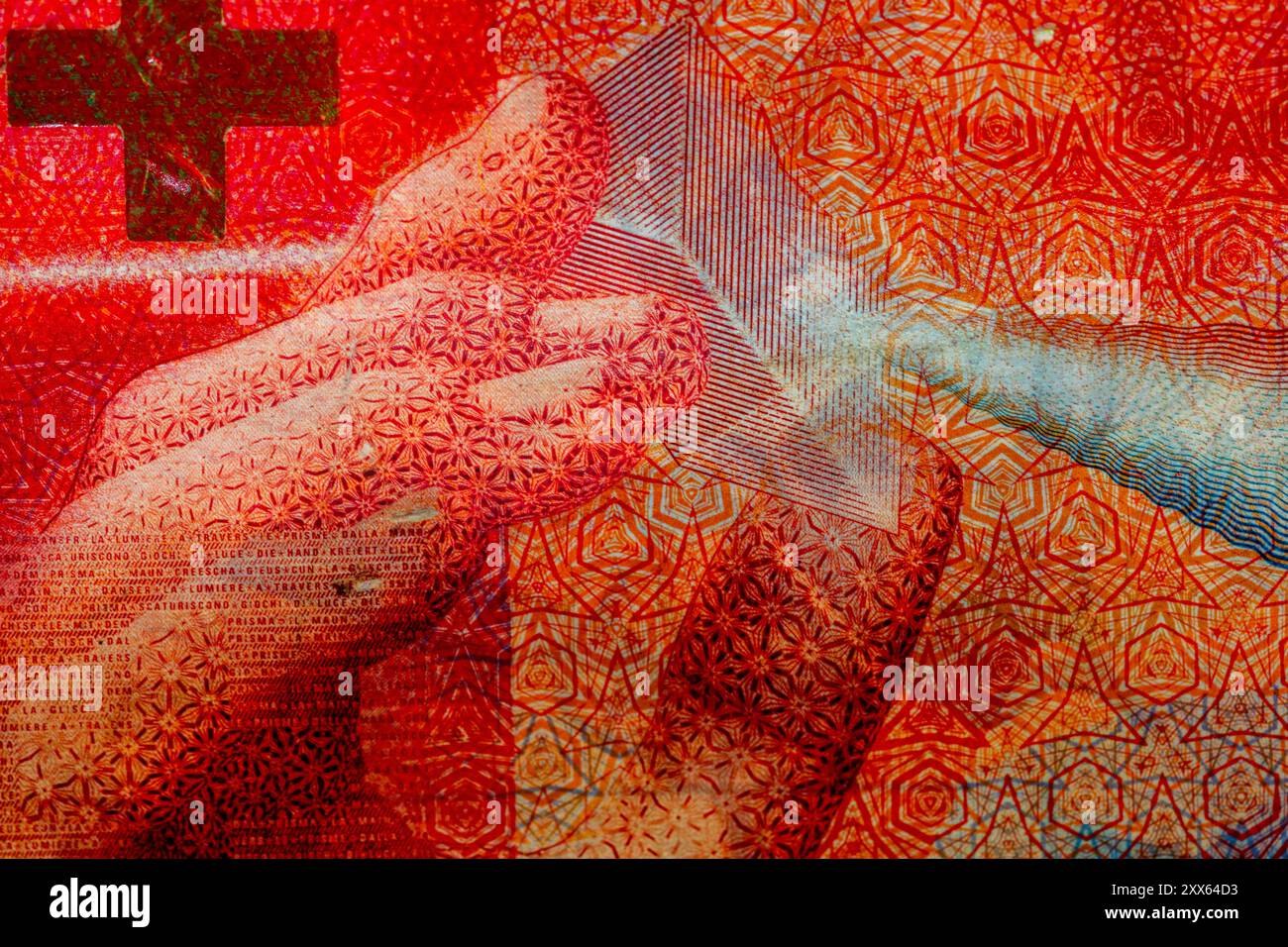 CHF money banknotes, detail photo of swiss franc. Swiss Franc currency ...