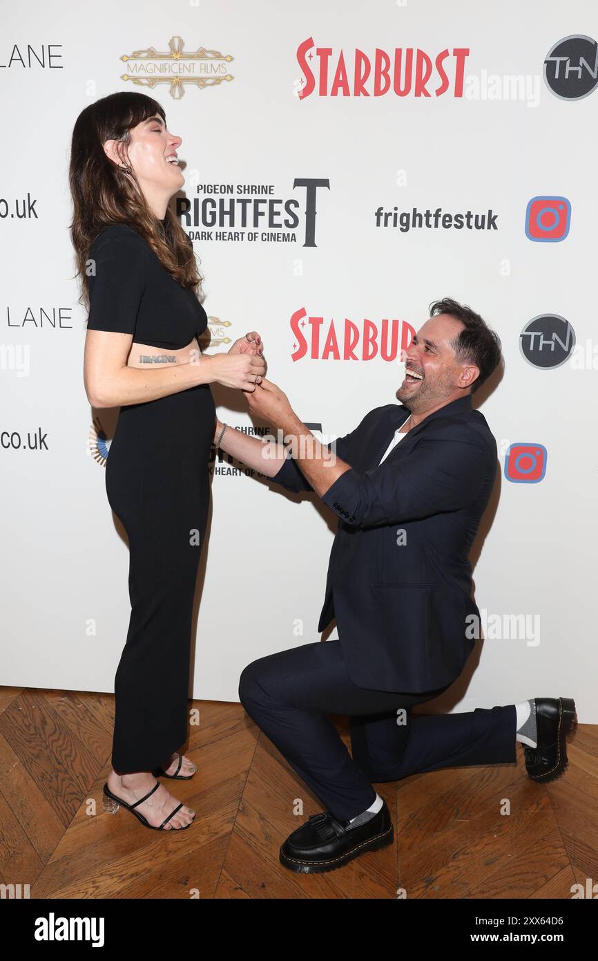 JJ Nolan and Johnny Wickham attend The Invisible Raptor premiere on day ...