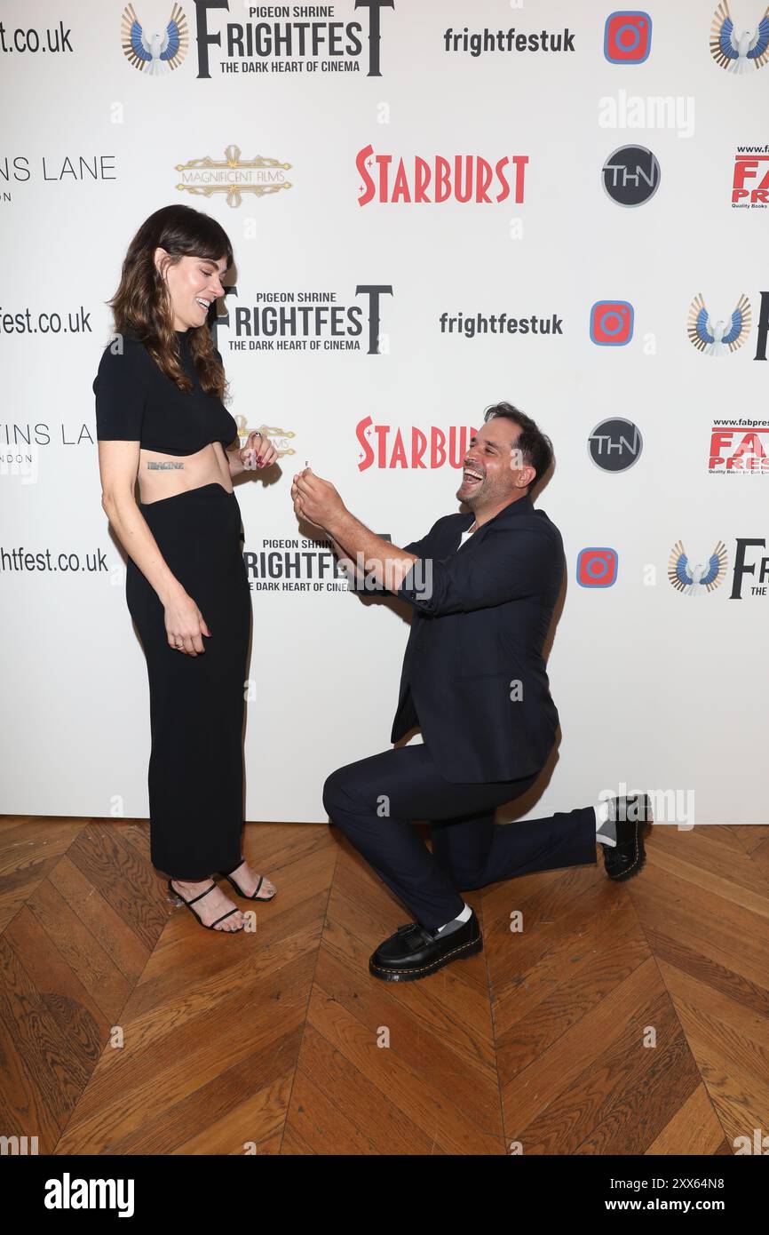 JJ Nolan and Johnny Wickham attend The Invisible Raptor premiere on day ...