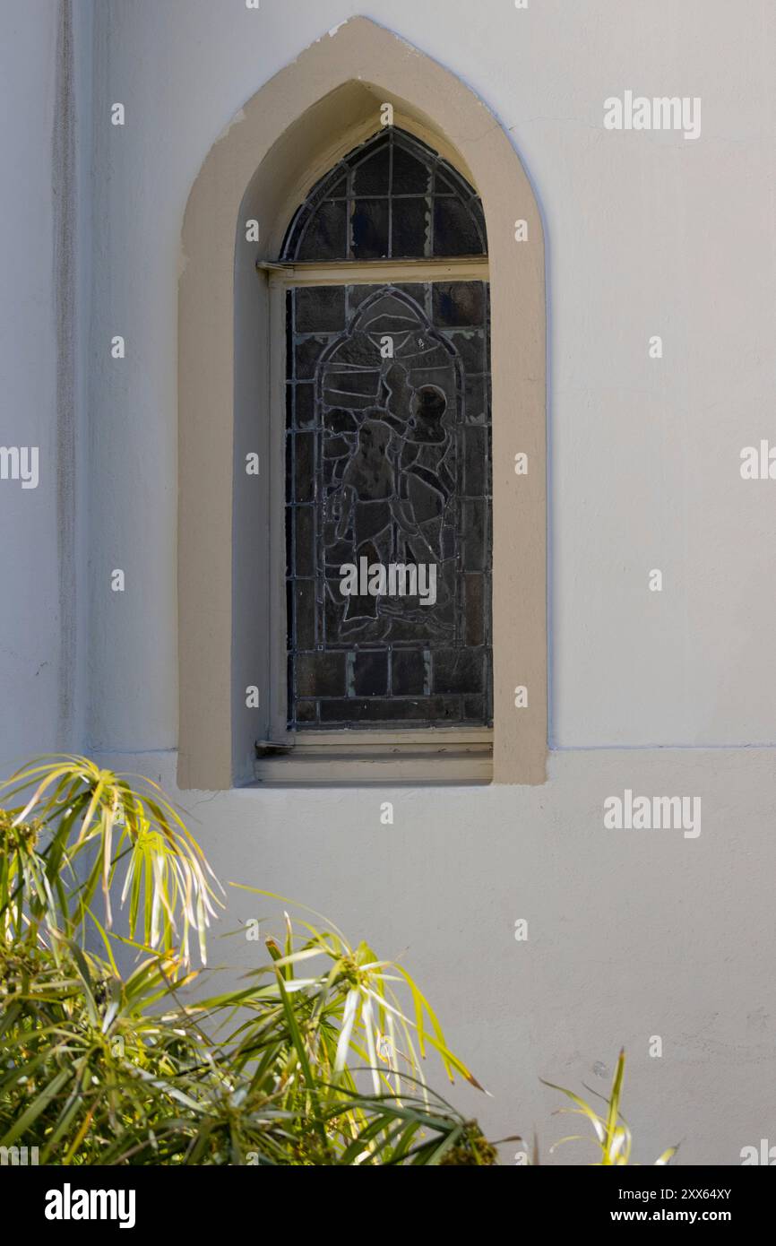 stain glass cathedral church windows Stock Photo - Alamy