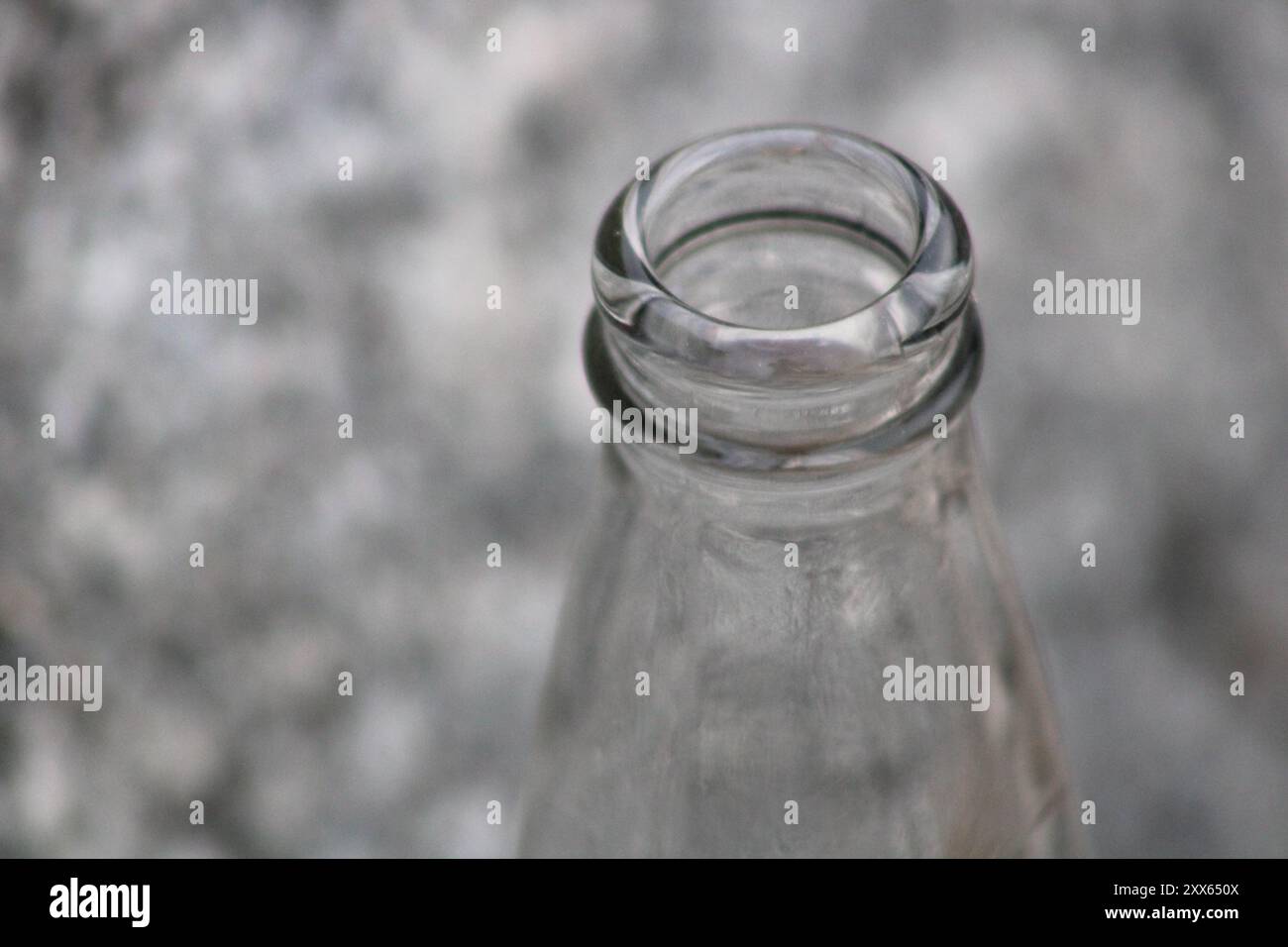 glass bottle opening without cap Stock Photo - Alamy