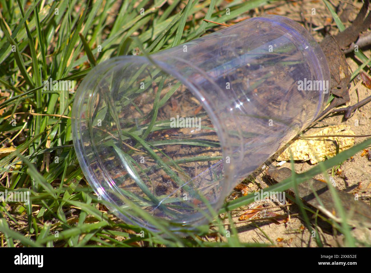 clear empty fast food cup garbage Stock Photo - Alamy