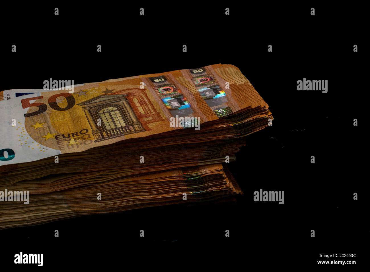 EURO money banknotes, detail photo of EUR. European Union currency ...