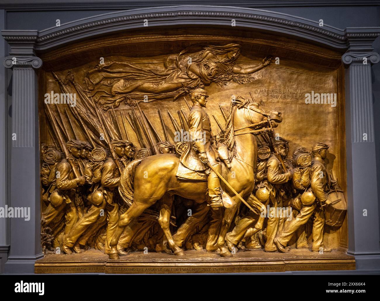 The Shaw 54th Regiment Memorial at the US National Art Gallery in ...
