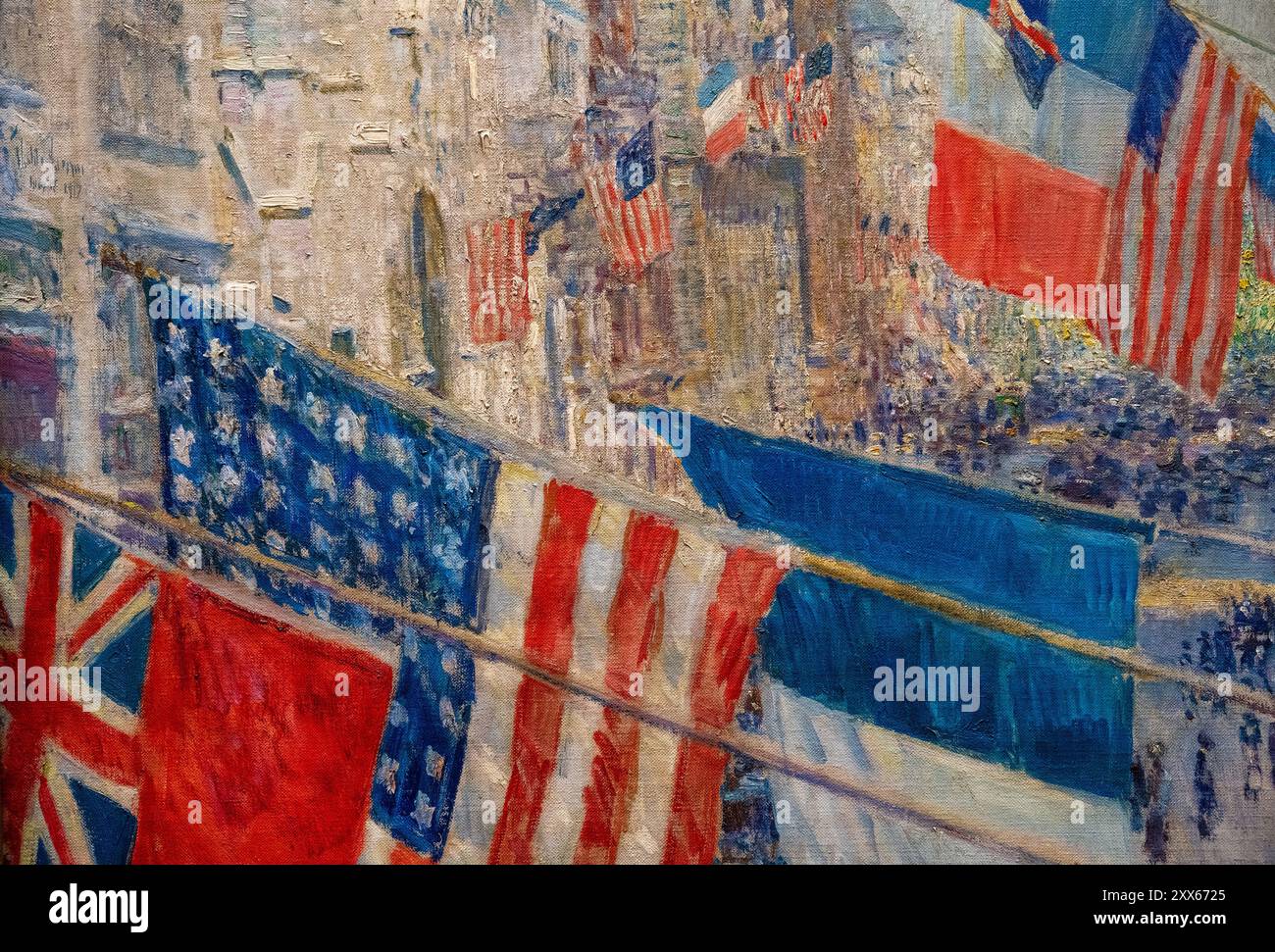 painting by Childe Hassam called Allies Day, May 1917 painted 1917 ...