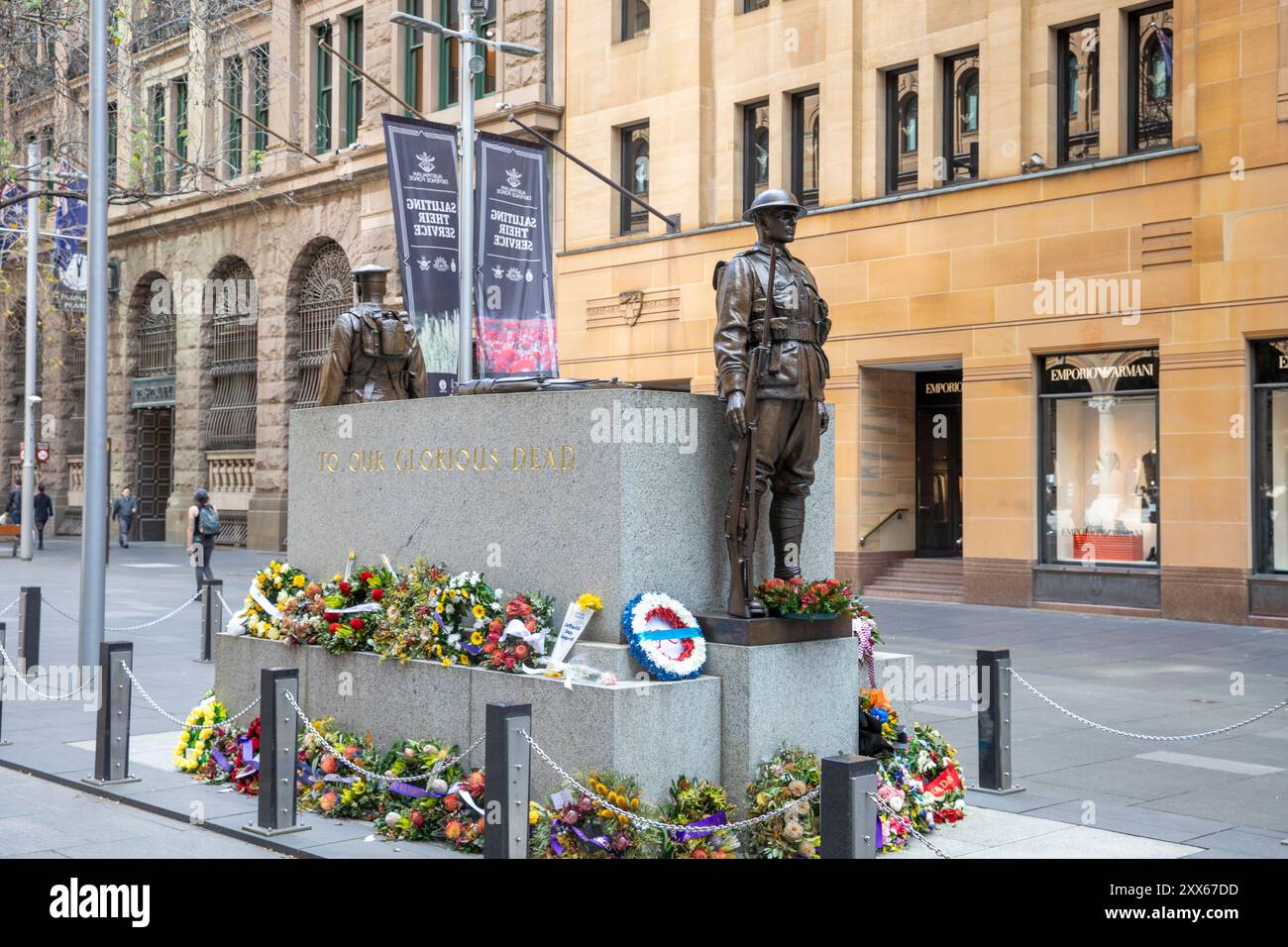 Sydney Cenotaph in Martin Place Sydney City centre, To our Glorious ...