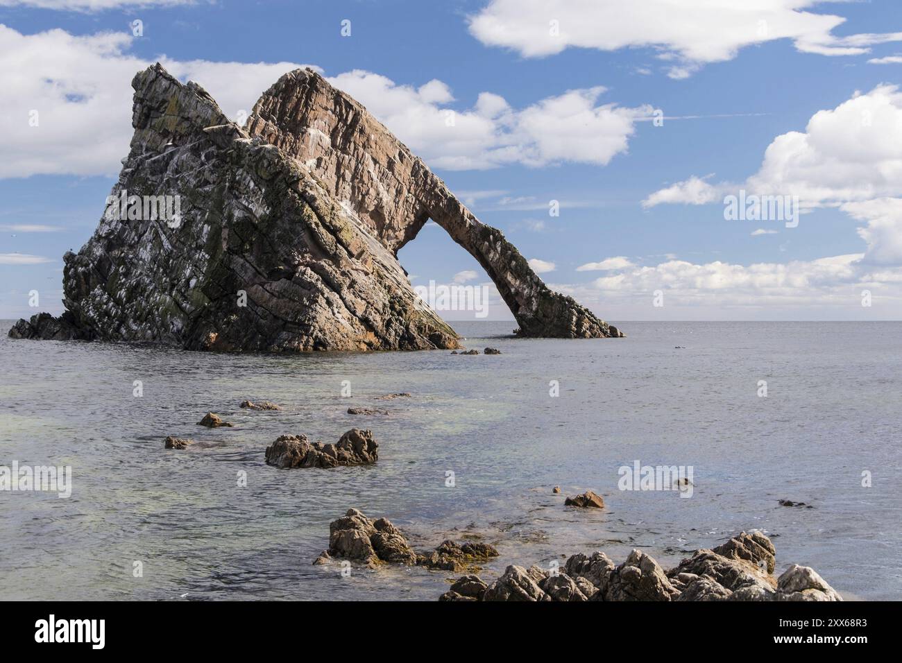 Bow Fiddle Rock, Portknockie, Scotland, Great Britain Stock Photo - Alamy