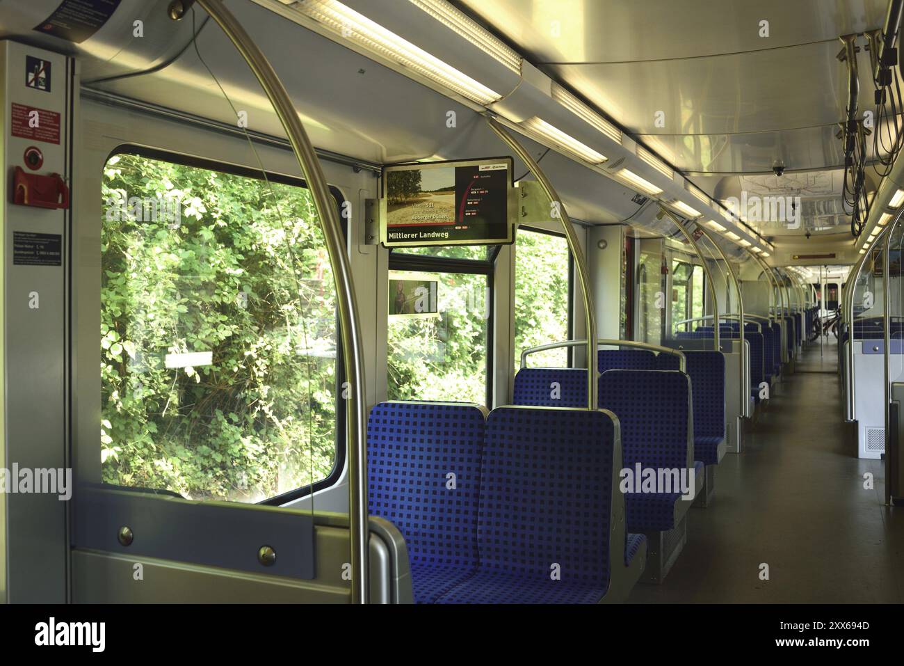 Europe, Germany, Hamburg, S-Bahn generation ET 490, HVV, through ...