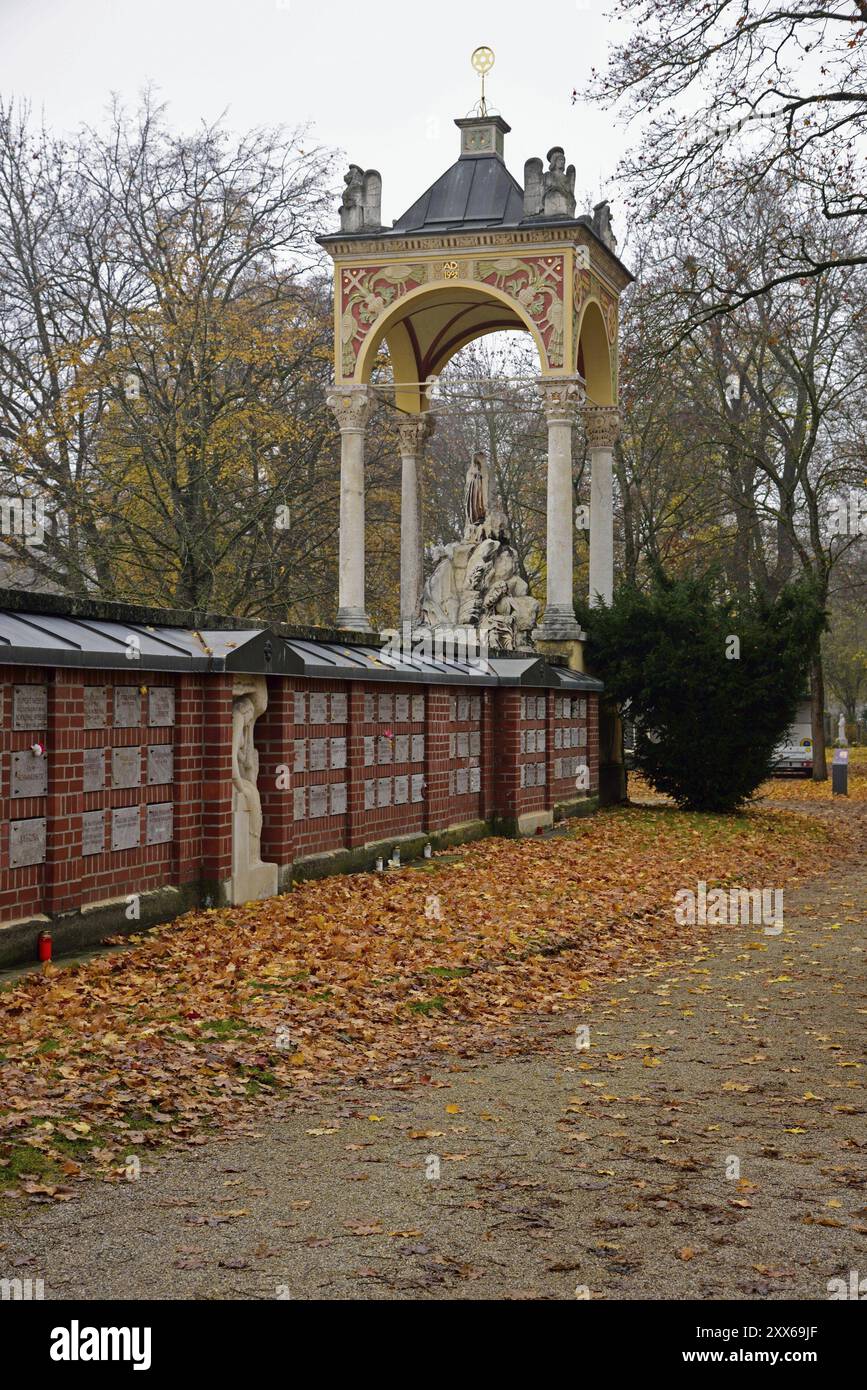 Europe, Germany, Bavaria, Munich, Western cemetery, columbarium, urn ...