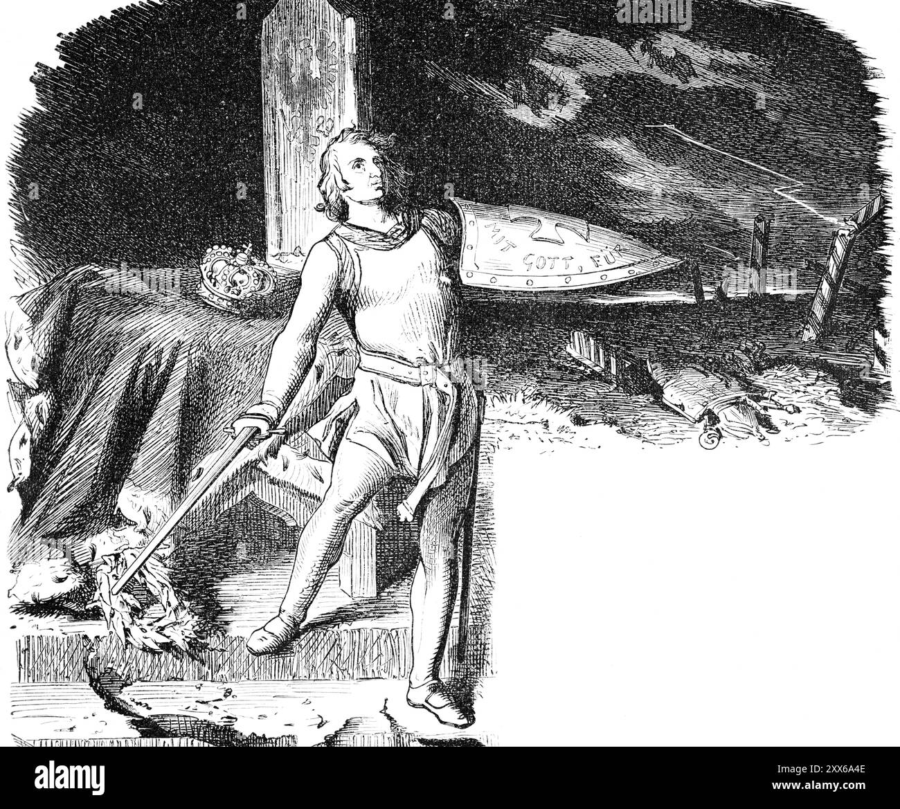 Heroic depiction of Frederick William III as a young warrior Prussia ...