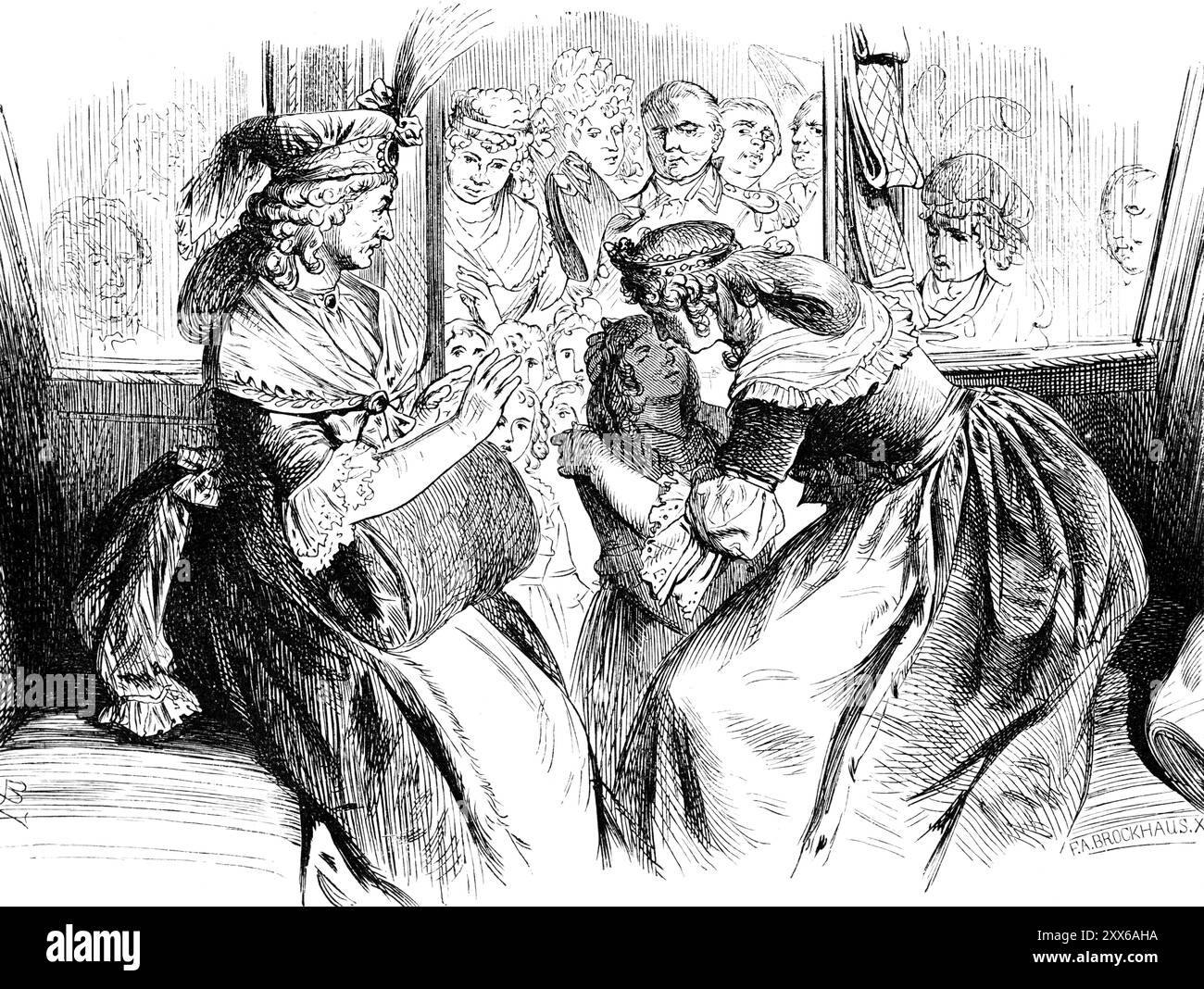 Luise Duchess of Mecklenburg, wife of Queen Prussia, festive reception ...