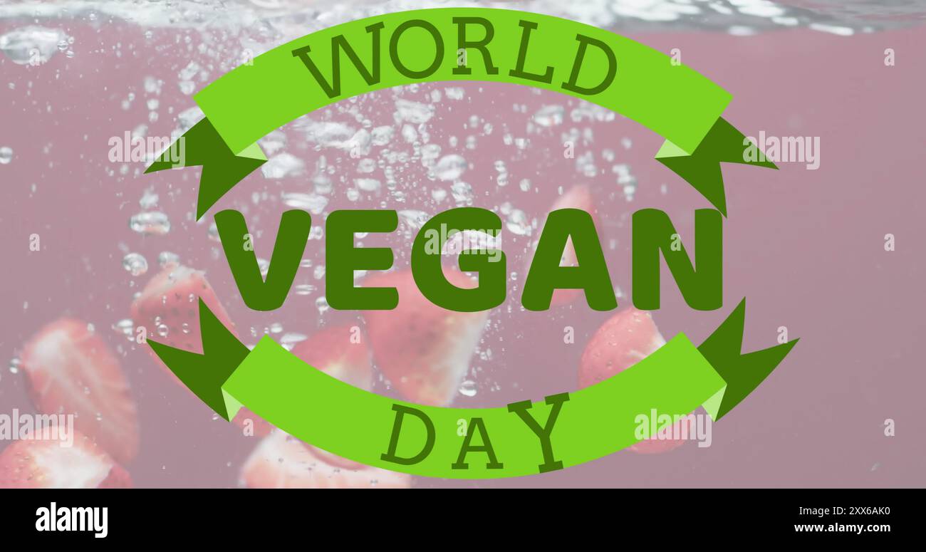 Animation vegan day text in hi-res stock photography and images - Alamy