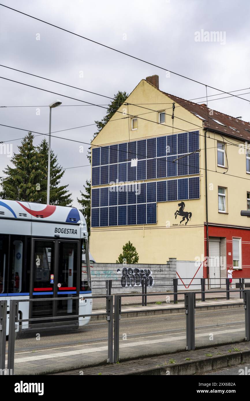 Residential building in Herne, vertical photovoltaic modules were ...